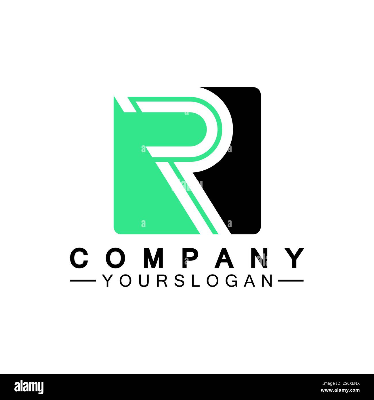 Letter R Monogram Logo Design Brand Identity Logos Designs Vector ...