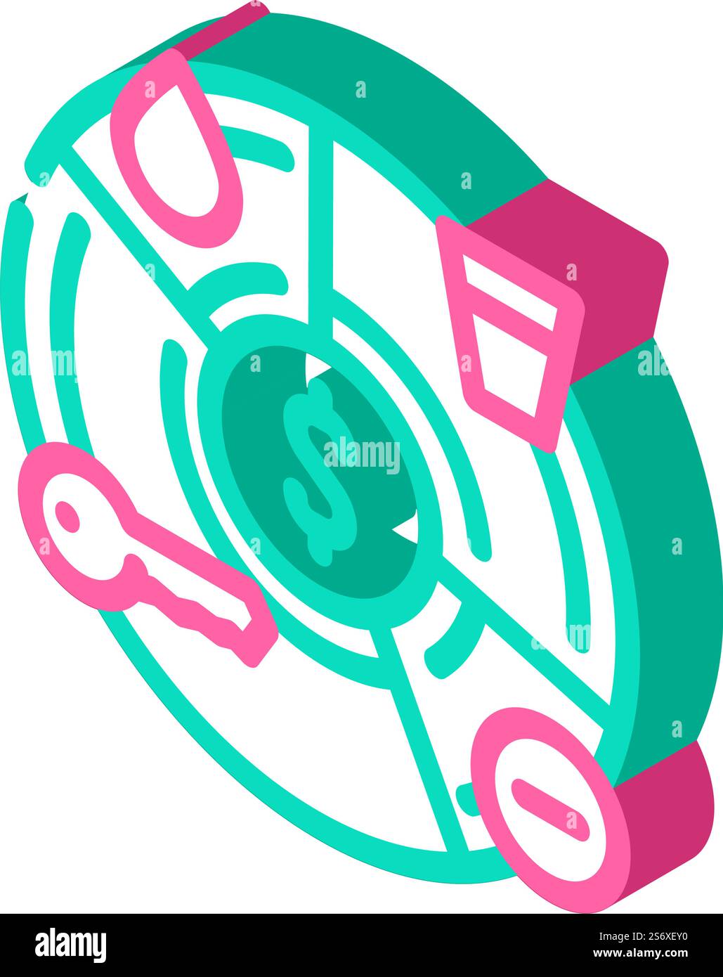 expense tracking isometric icon vector. expense tracking sign. isolated ...