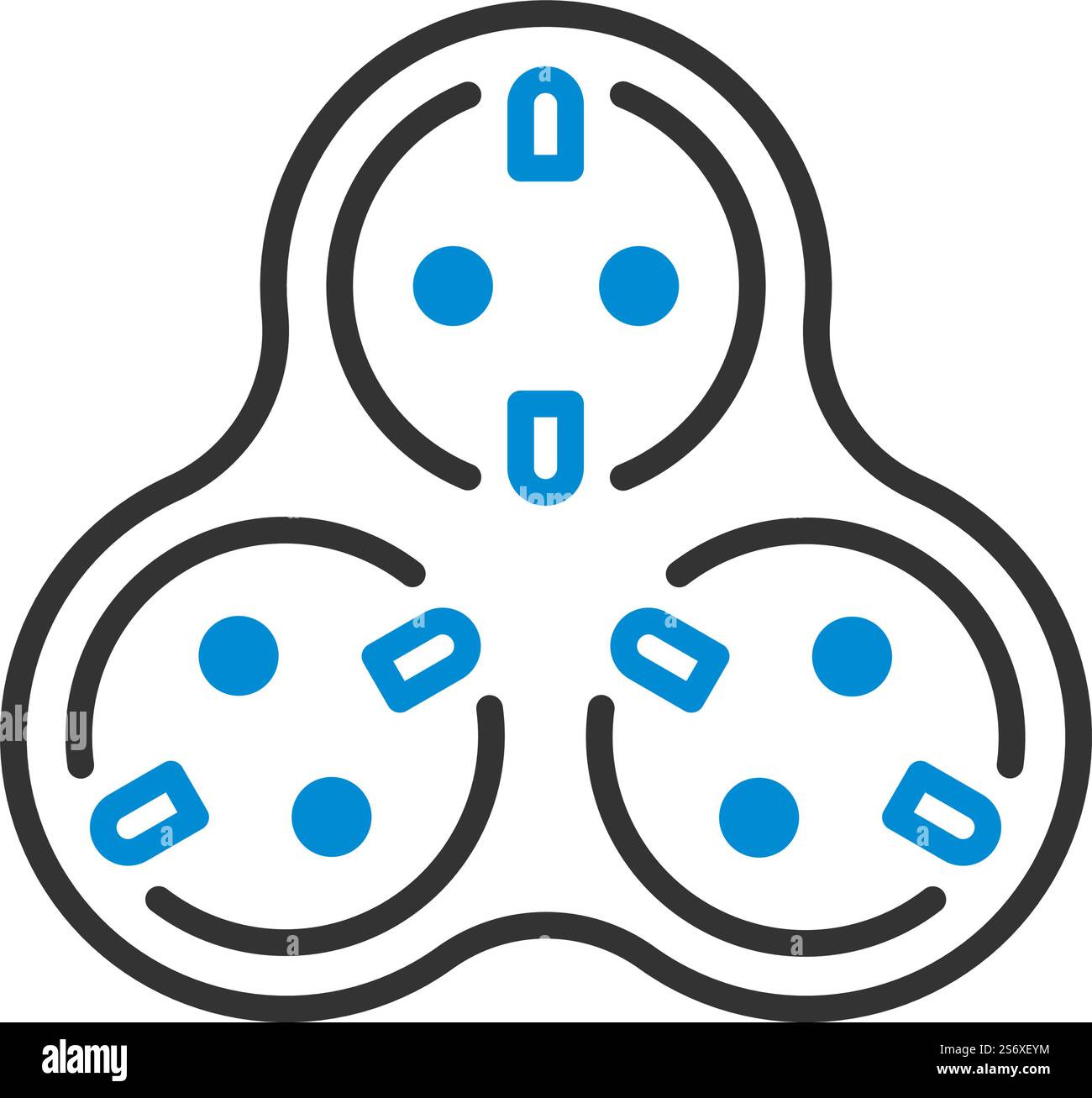 AC Splitter Icon. Editable Bold Outline With Color Fill Design. Vector ...