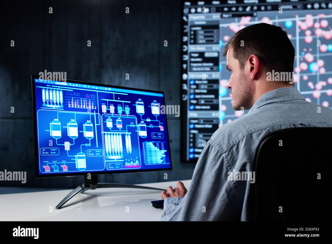AI Industrial Automation Dashboard. Industrial Artificial Intelligence ...