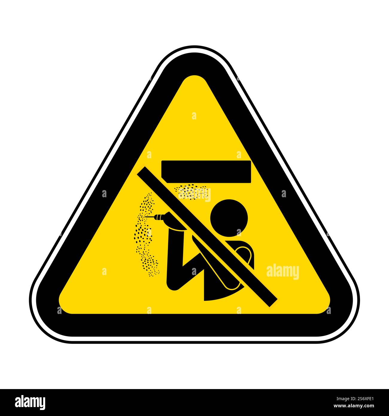 Caution Safety Label,Asbestos Dust Hazard, Cancer And Lung Disease ...