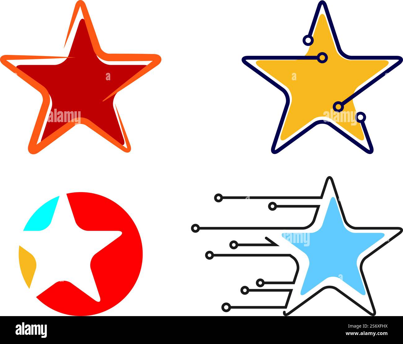 Star Tech logo vector flat design Stock Vector Image & Art - Alamy