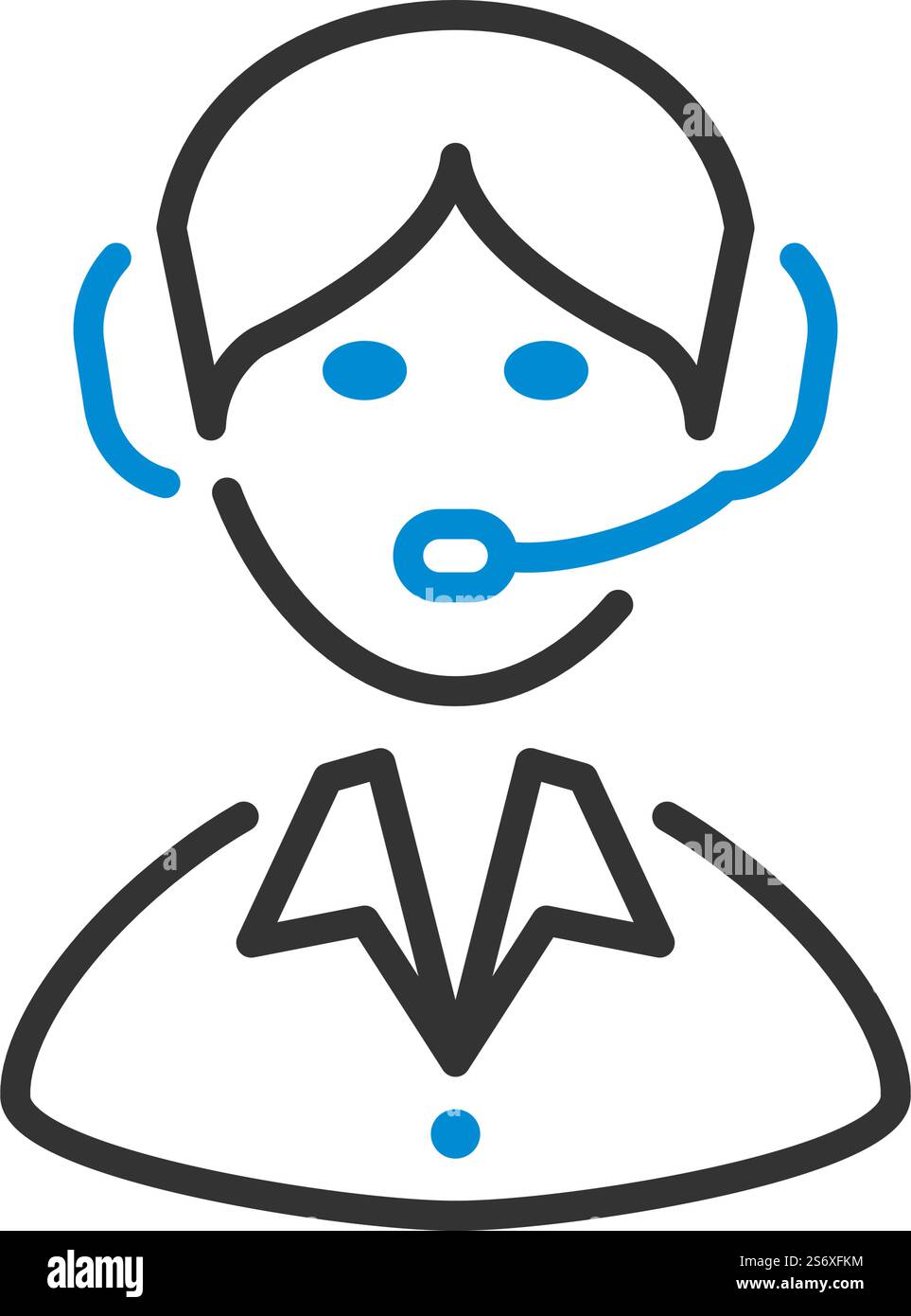 Logistic Dispatcher Consultant Icon. Editable Bold Outline With Color ...