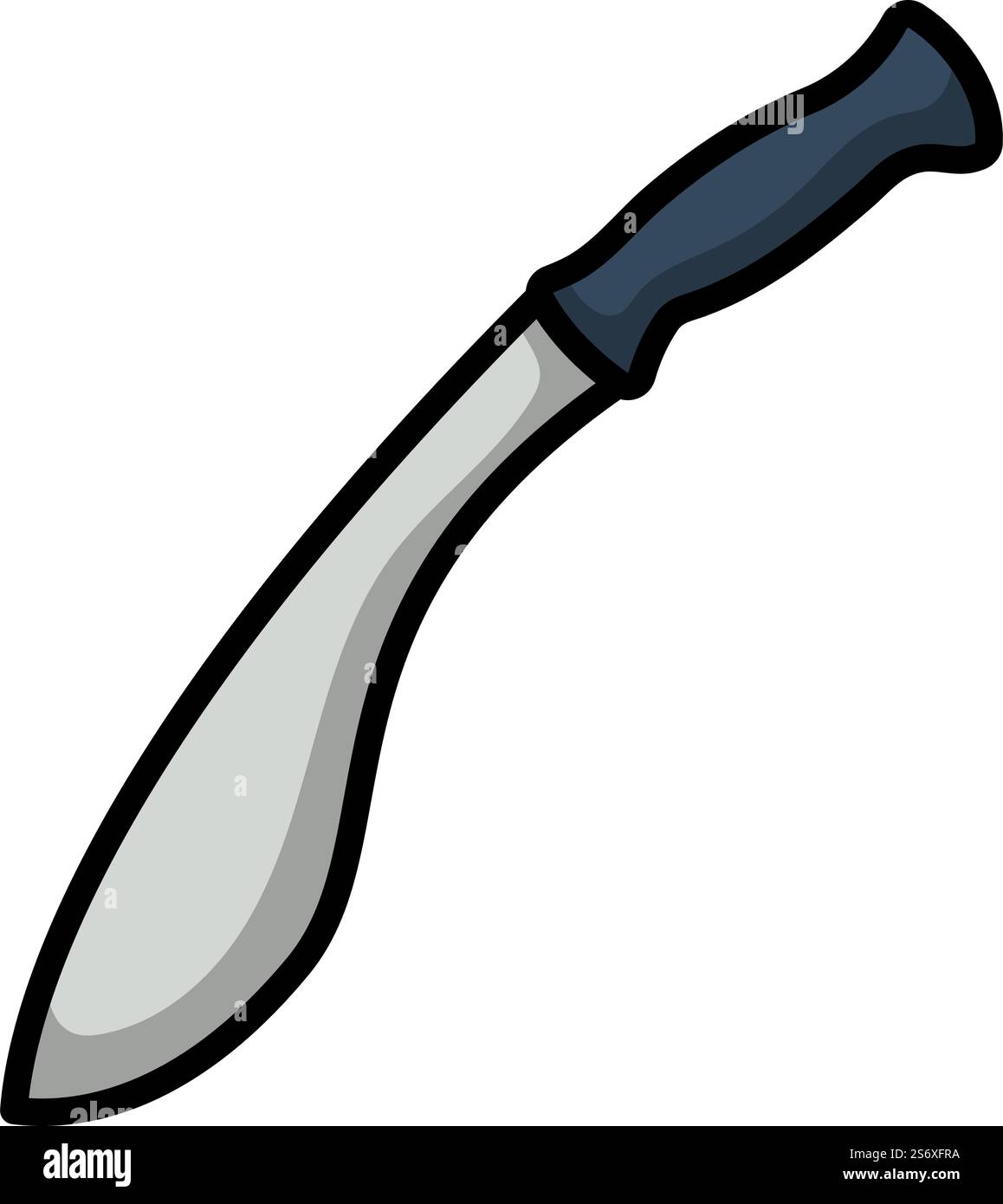 Machete Icon. Editable Bold Outline With Color Fill Design. Vector ...