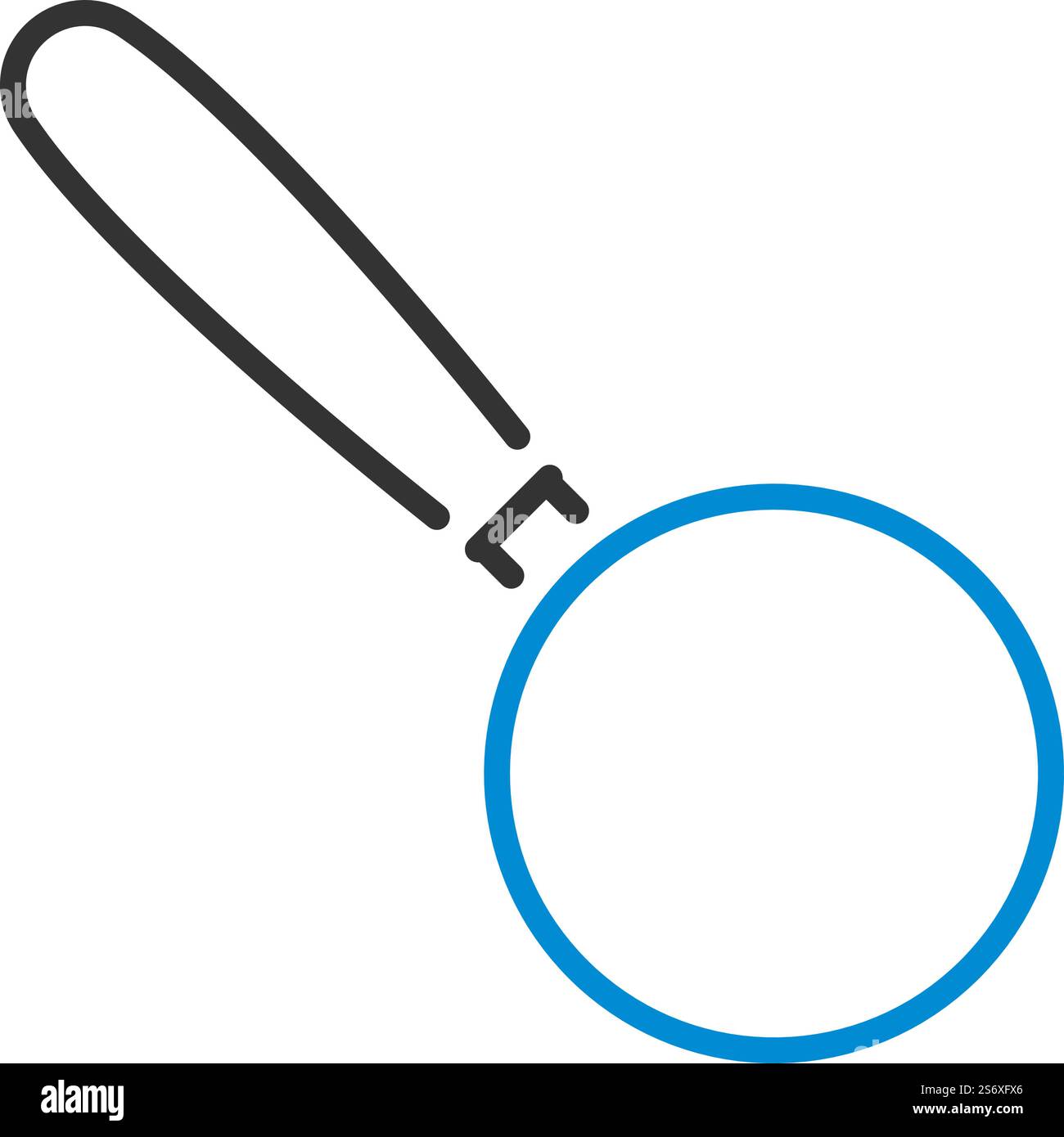 Magnifying Glass Icon. Editable Bold Outline With Color Fill Design ...