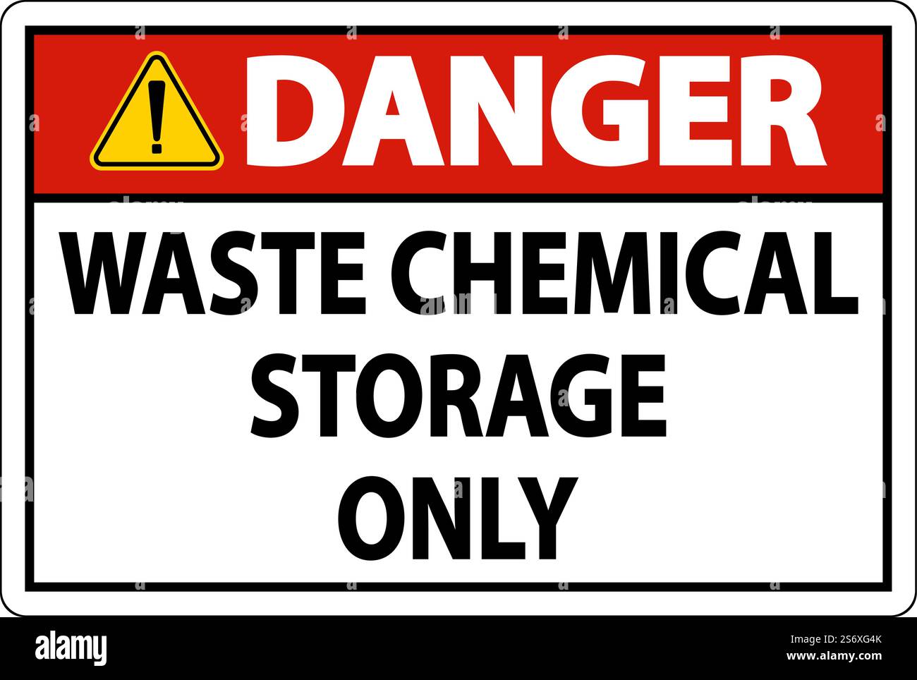 Danger Waste Chemical Storage Only Label Stock Vector Image & Art - Alamy