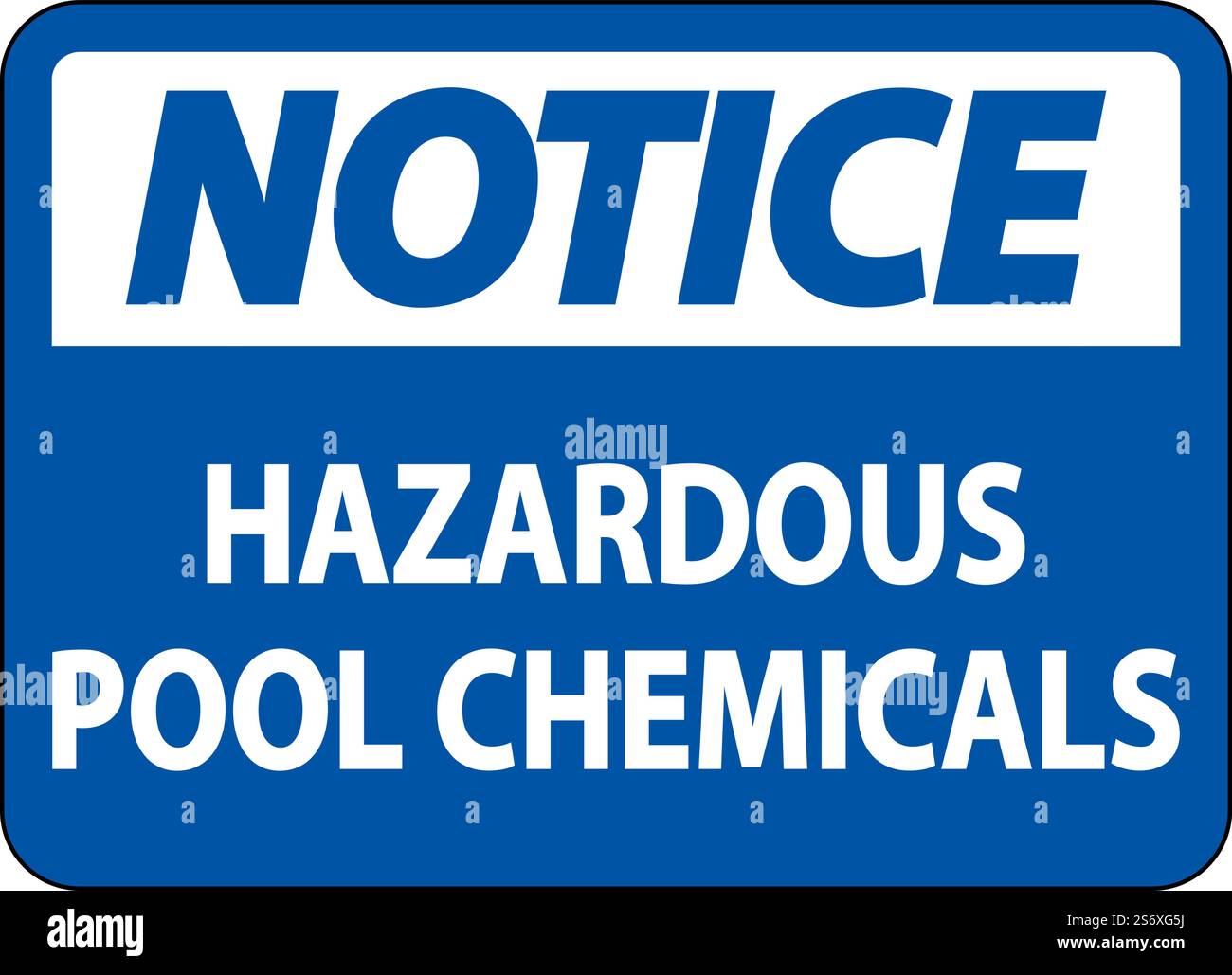 Notice Hazardous Pool Chemicals On White Background Stock Vector Image ...