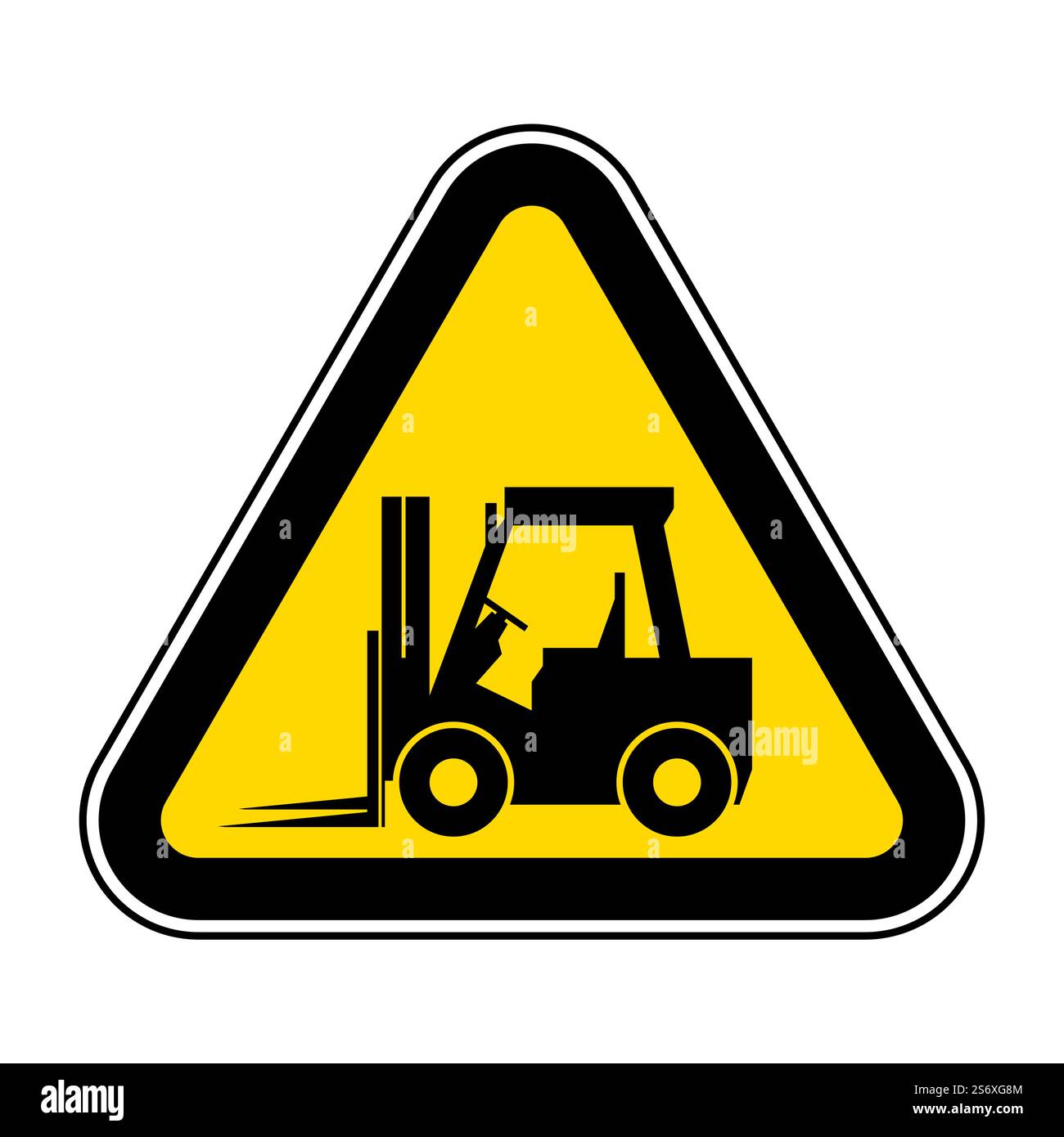 Forklift truck sign,Hazard warning forklift Stock Vector Image & Art ...