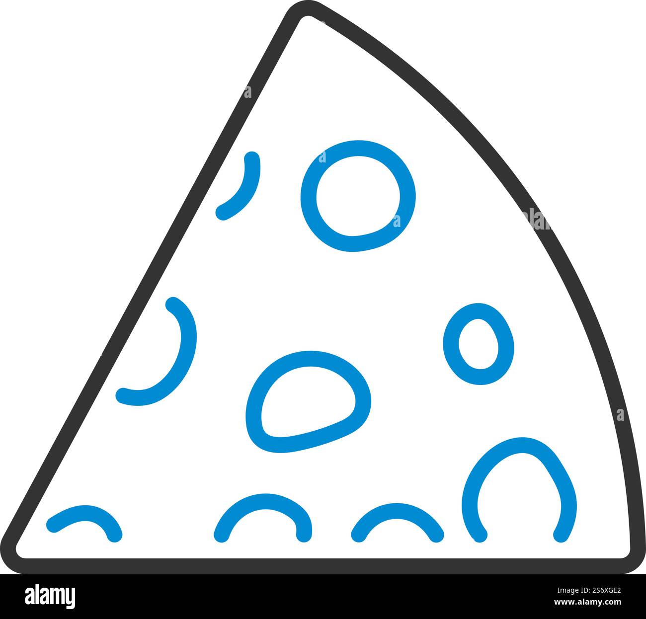 Cheese Icon. Editable Bold Outline With Color Fill Design. Vector ...