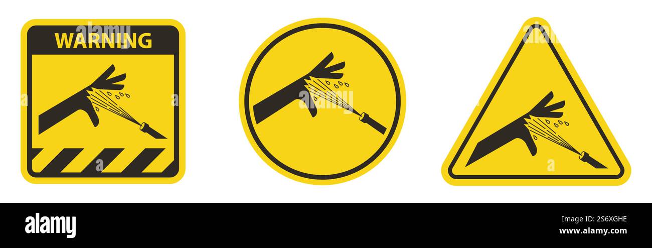 Skin Puncture Pressurized Water Jet Symbol Sign Isolate On White ...
