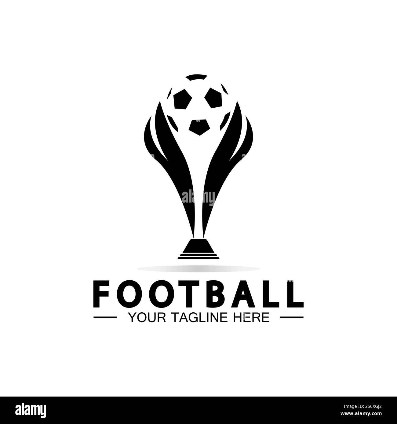 Football or Soccer Championship Trophy Logo Design vector icon template ...