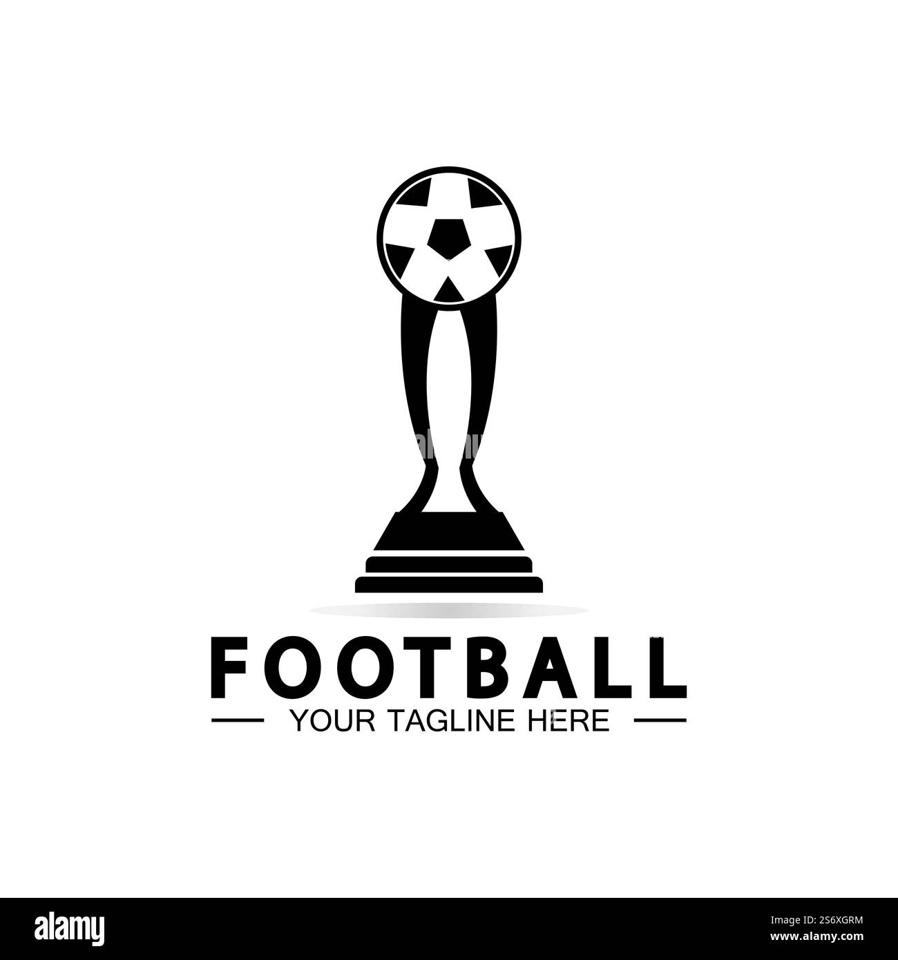 Football or Soccer Championship Trophy Logo Design vector icon template ...