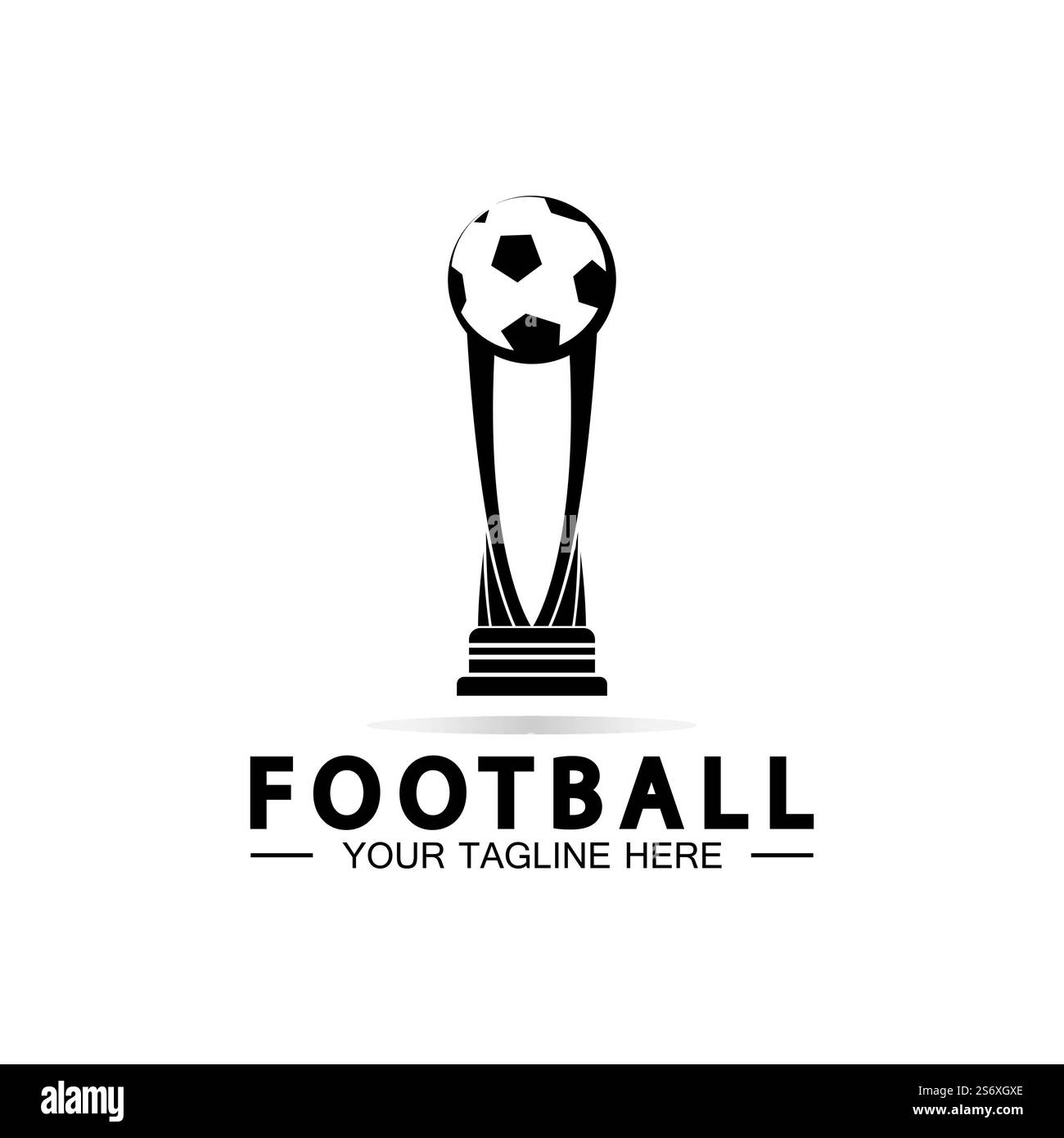 Football or Soccer Championship Trophy Logo Design vector icon template ...