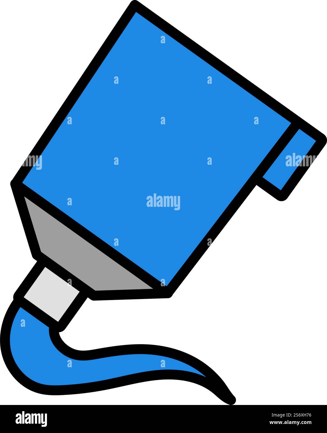 Paint Tube Icon. Editable Bold Outline With Color Fill Design. Vector ...