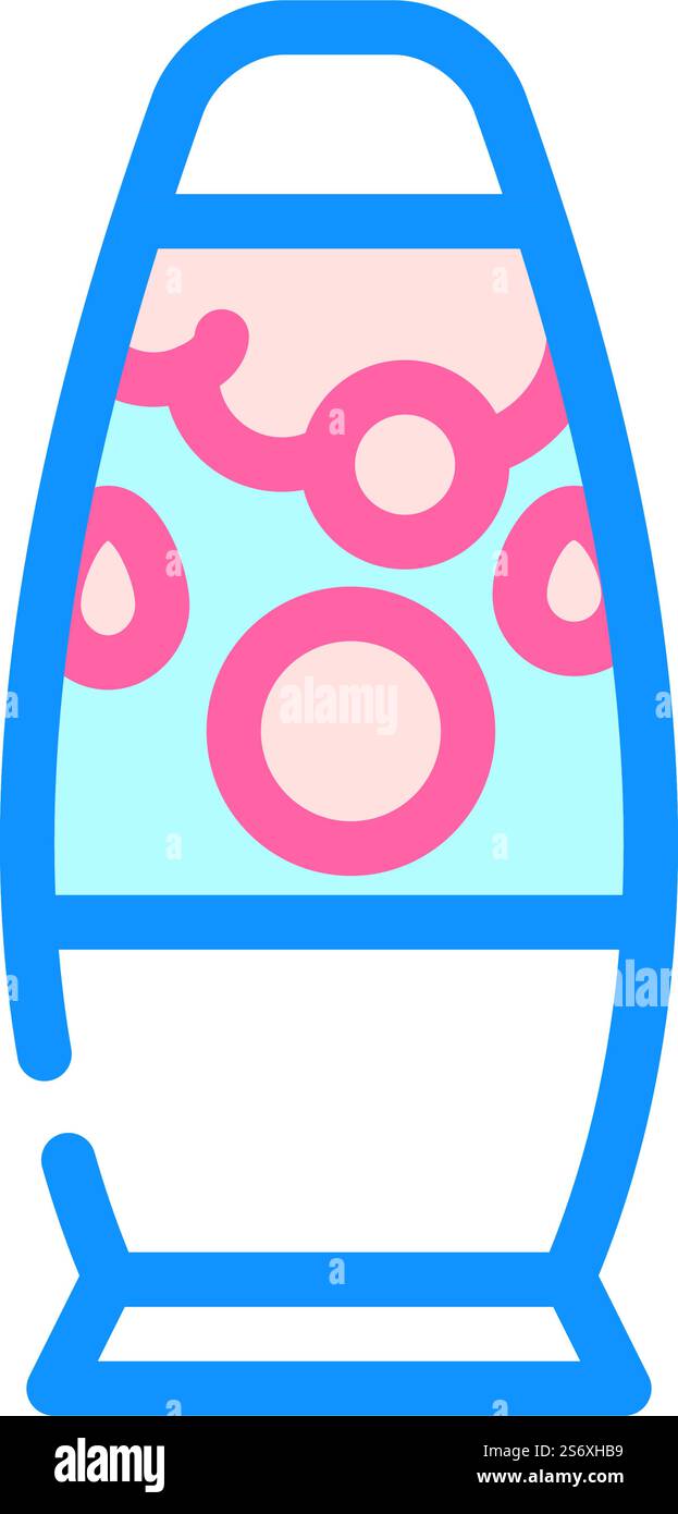 lava lamp color icon vector. lava lamp sign. isolated symbol illustration. lava lamp color icon ...