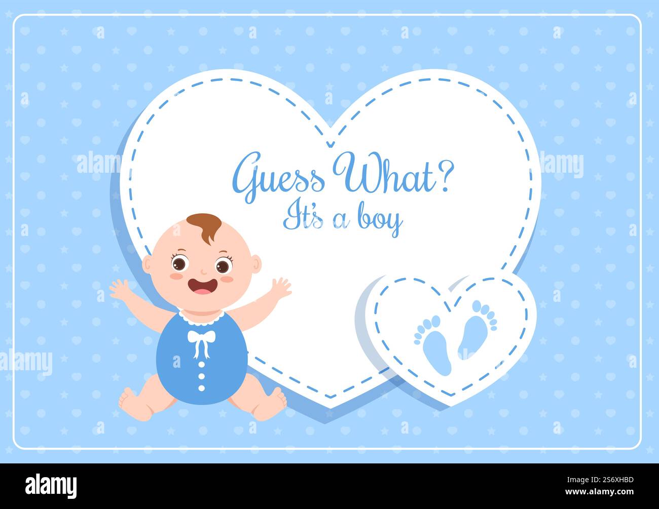 Birth Photo is it a Boy with a Baby Image and Blue Color Background ...