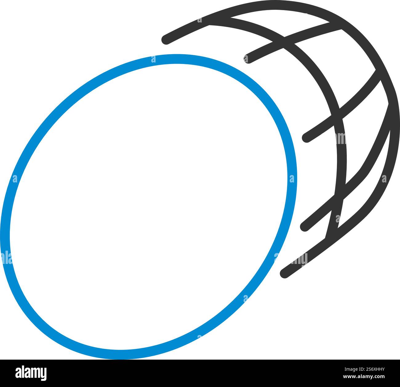 Ham Icon. Editable Bold Outline With Color Fill Design. Vector ...
