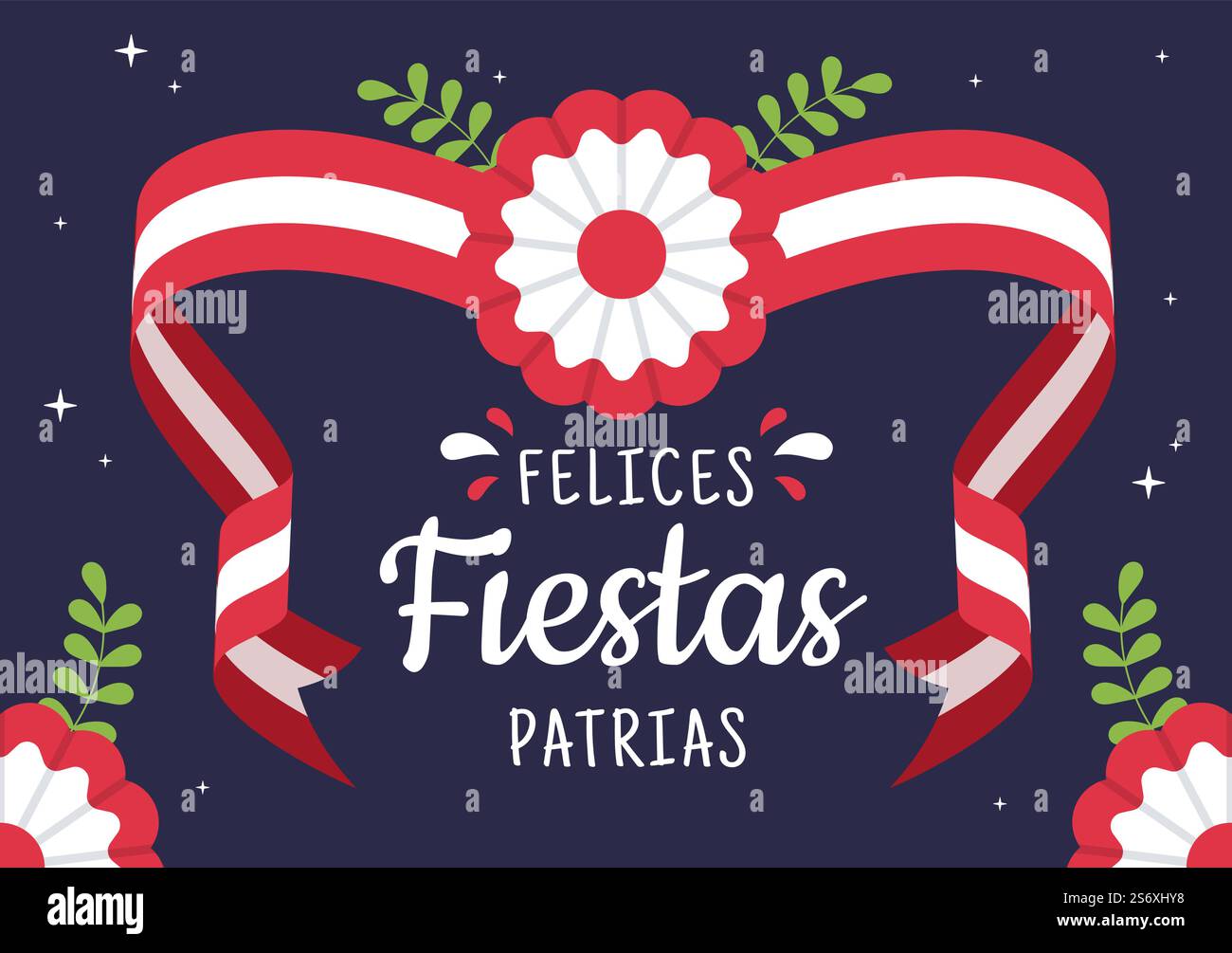 Felices Fiestas Patrias or Peruvian Independence Day Cartoon ...