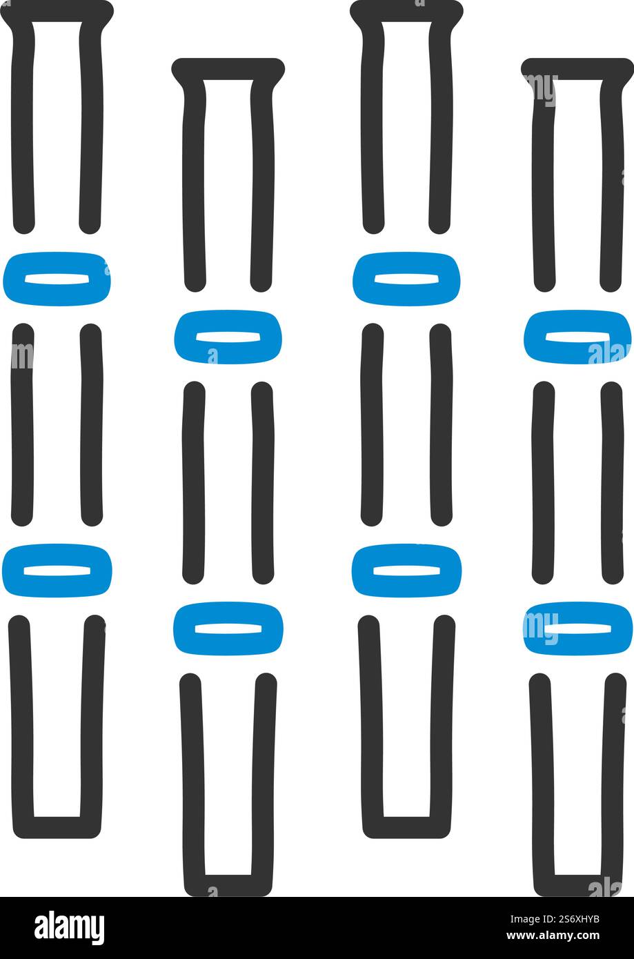 Bamboo Branches Icon. Editable Bold Outline With Color Fill Design ...