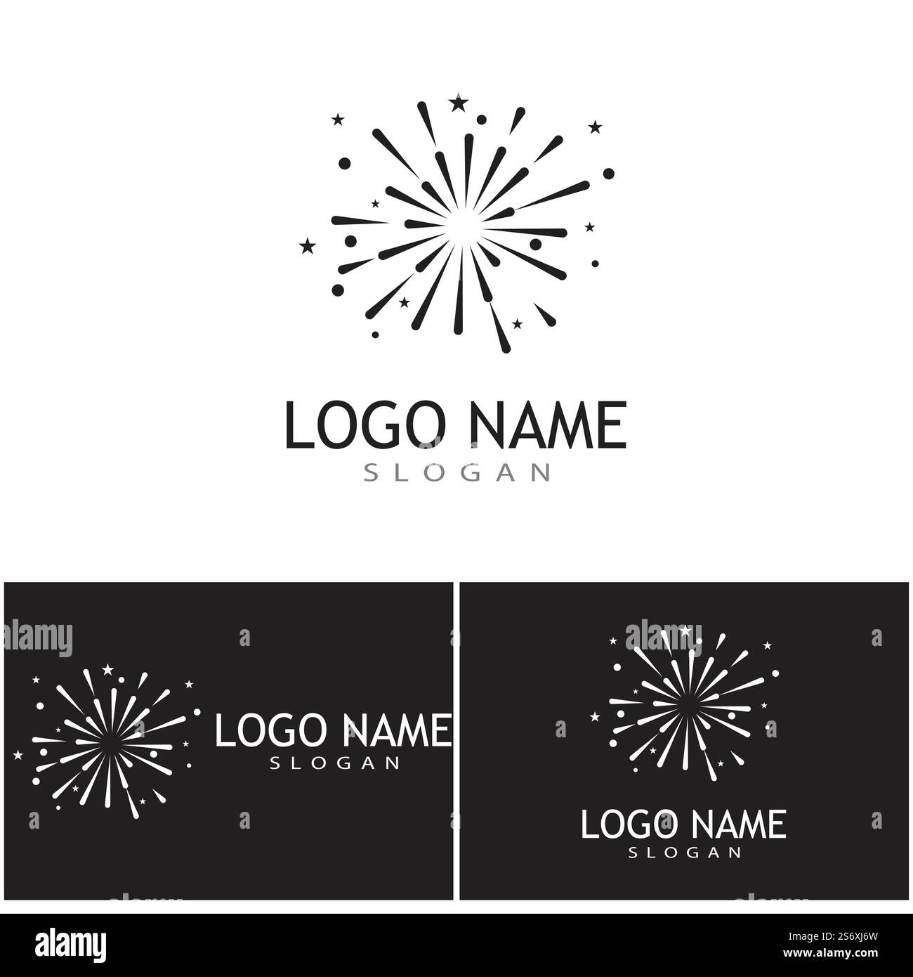 Fireworks Logo Template vector symbol Stock Vector Image & Art - Alamy