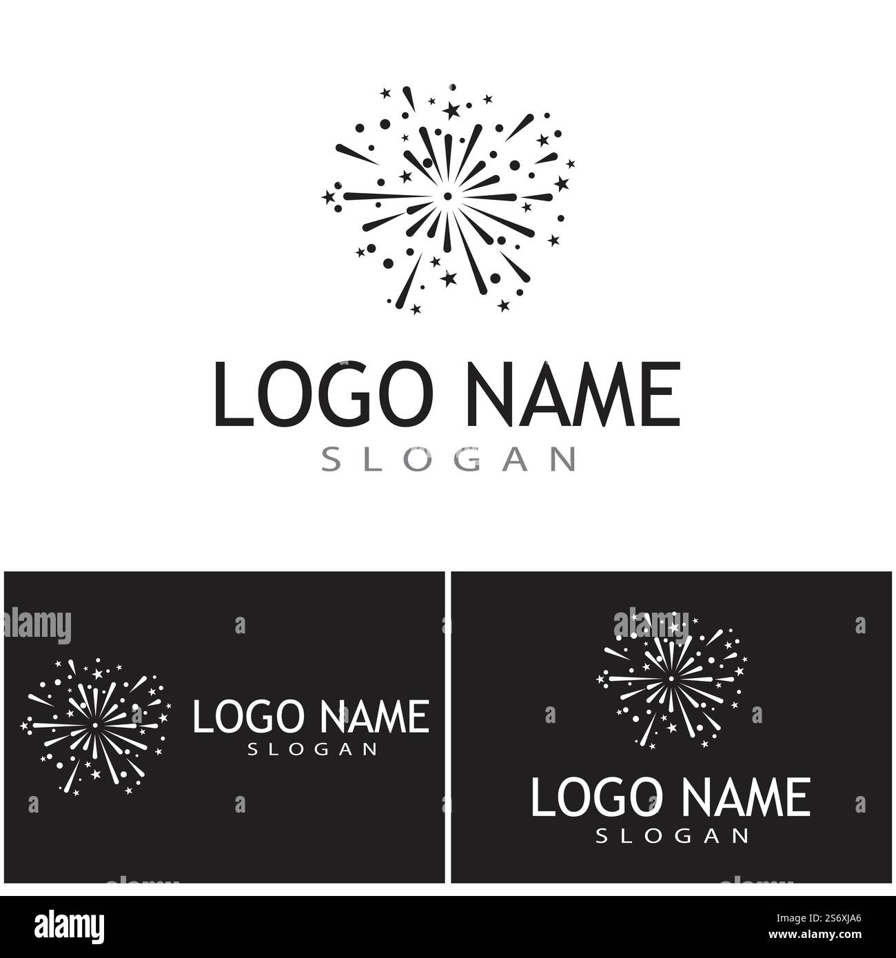 Fireworks Logo Template vector symbol Stock Vector Image & Art - Alamy