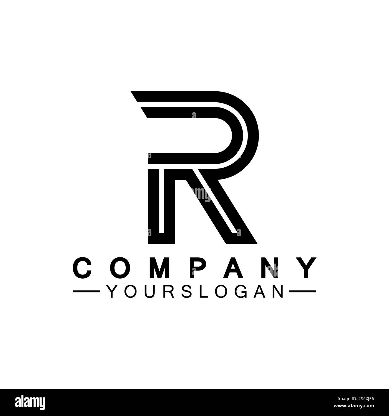 Letter R Monogram Logo Design Brand Identity Logos Designs Vector ...