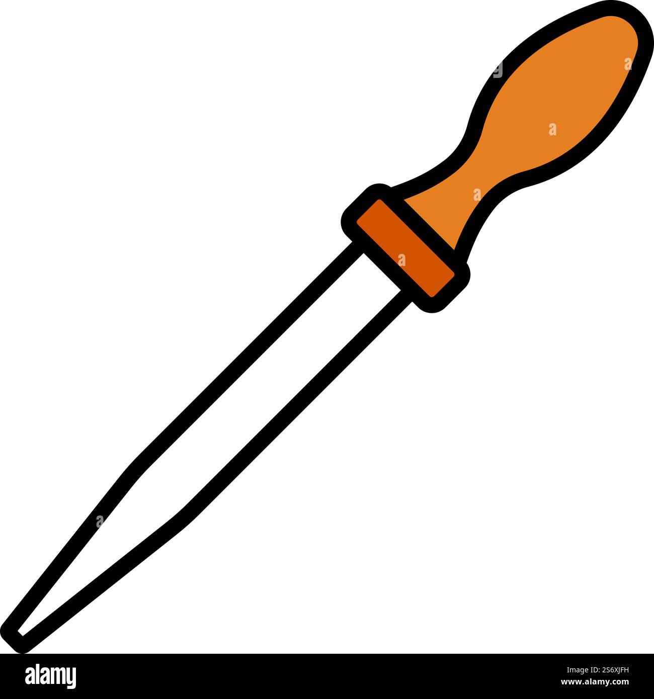 Icon Of Chemistry Dropper. Editable Bold Outline With Color Fill Design ...