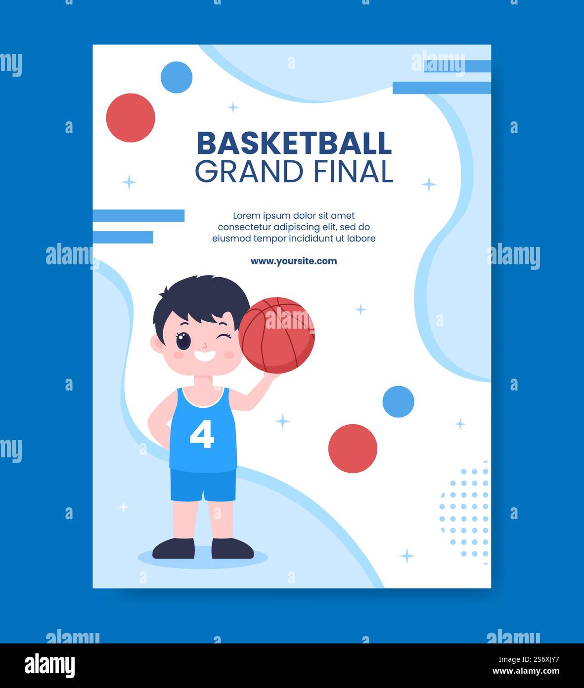 Basketball Sports Tournament Social Media Vertical Poster Template ...