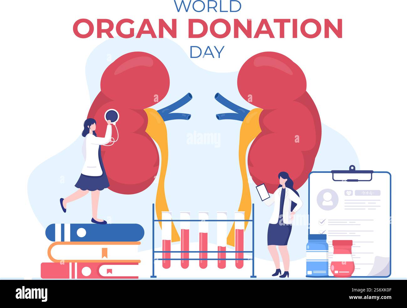 World Organ Donation Day with Kidneys, Heart, Lungs, Eyes or Liver for ...