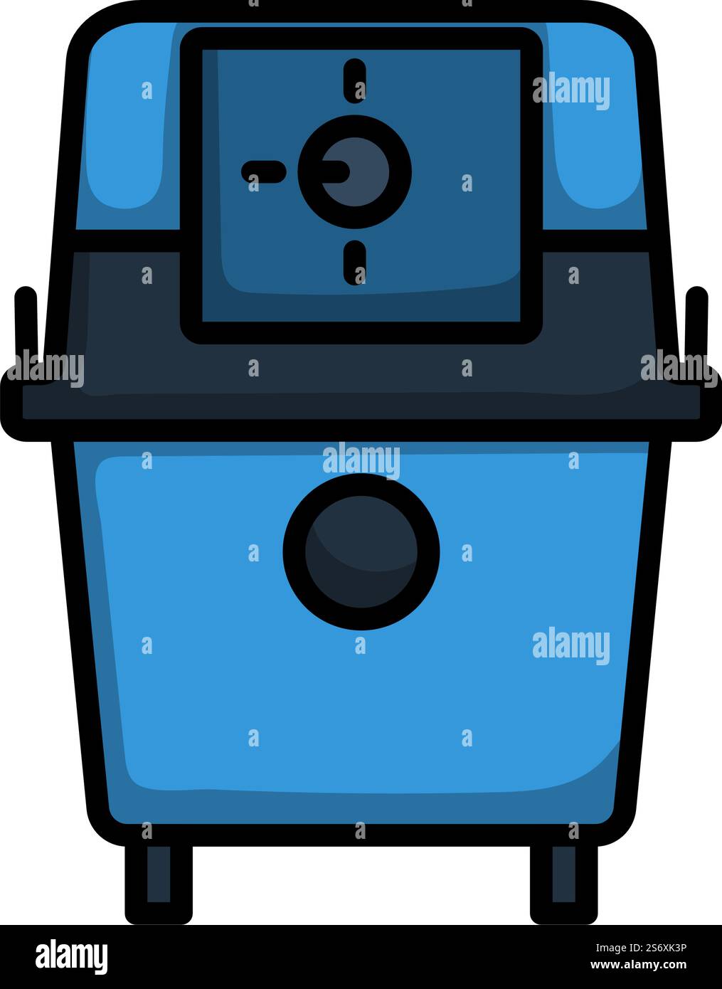 Icon Of Vacuum Cleaner. Editable Bold Outline With Color Fill Design ...