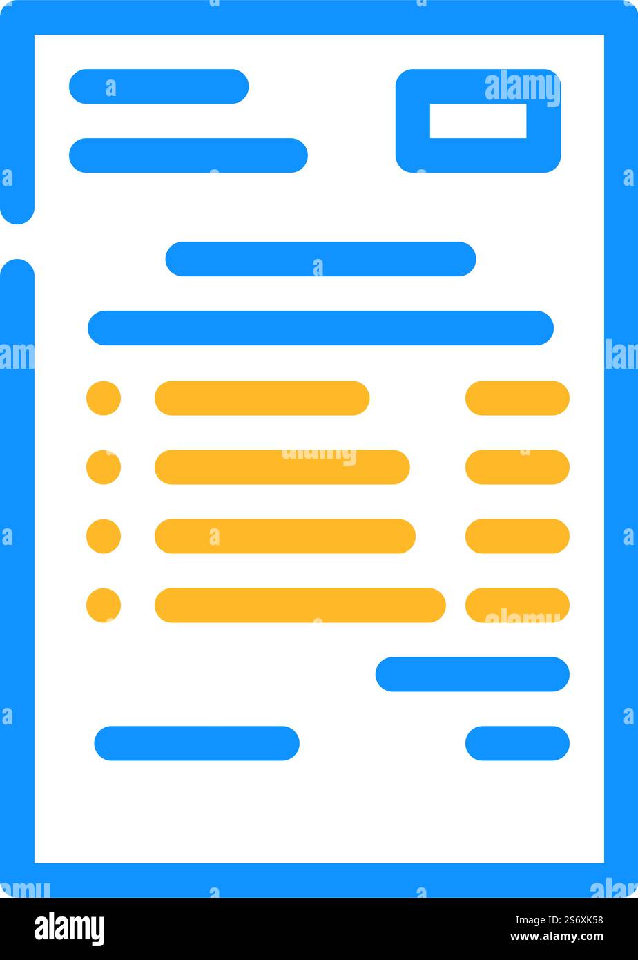 invoice payment facture color icon vector. invoice payment facture sign ...