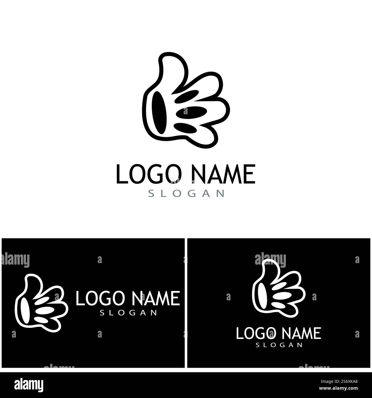 Vector Cartoon Hand Sign. Comics Clip art Stock Vector Image & Art - Alamy