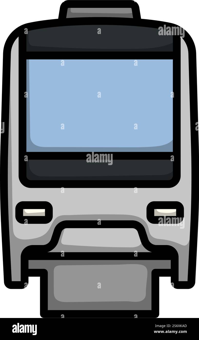 Monorail Icon. Editable Bold Outline With Color Fill Design. Vector ...