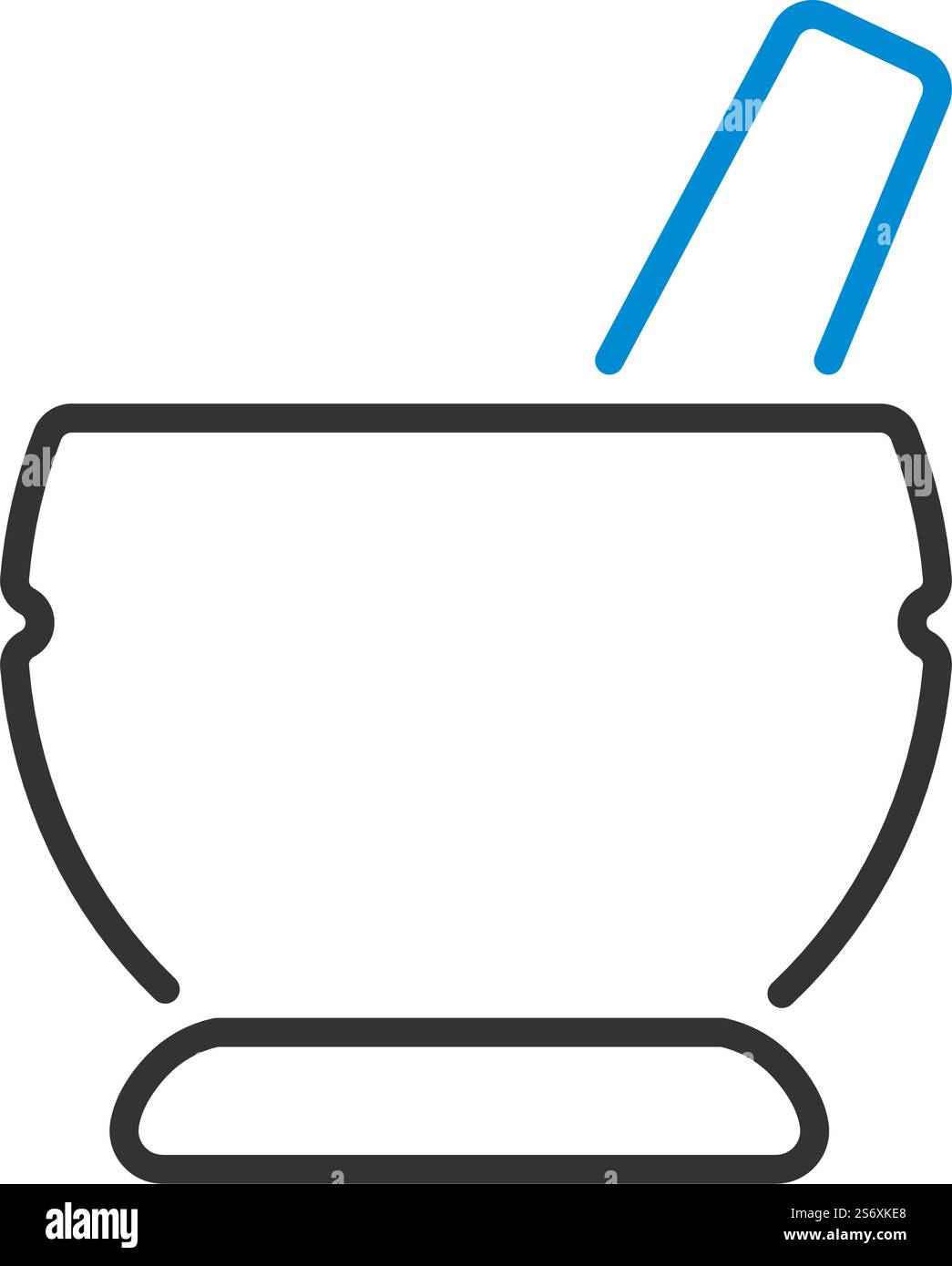 Mortar And Pestel Icon. Editable Bold Outline With Color Fill Design ...