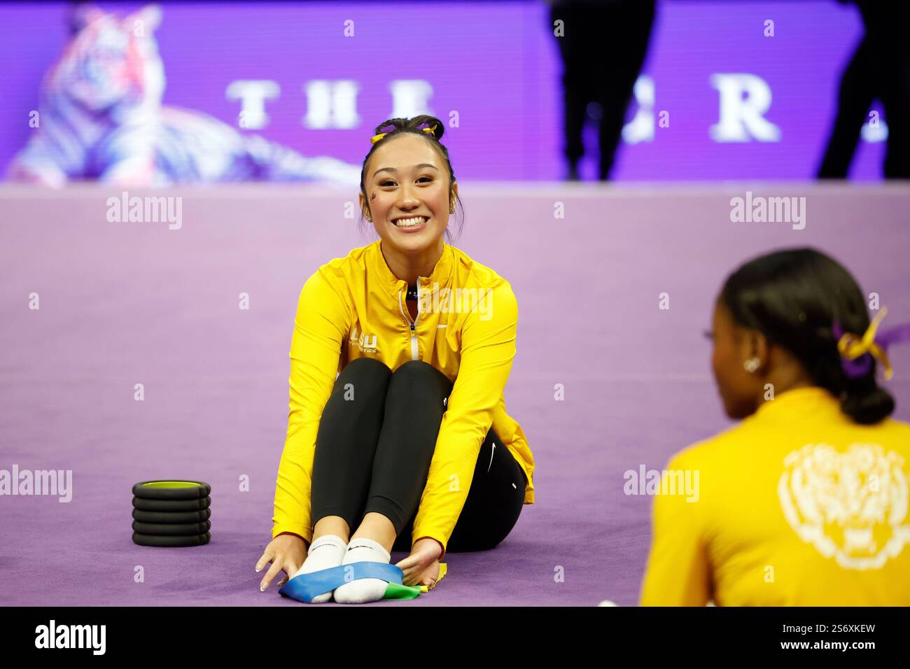January 17, 2025: LSU Tigers Kailin Chio before the NCAA gymnastics ...
