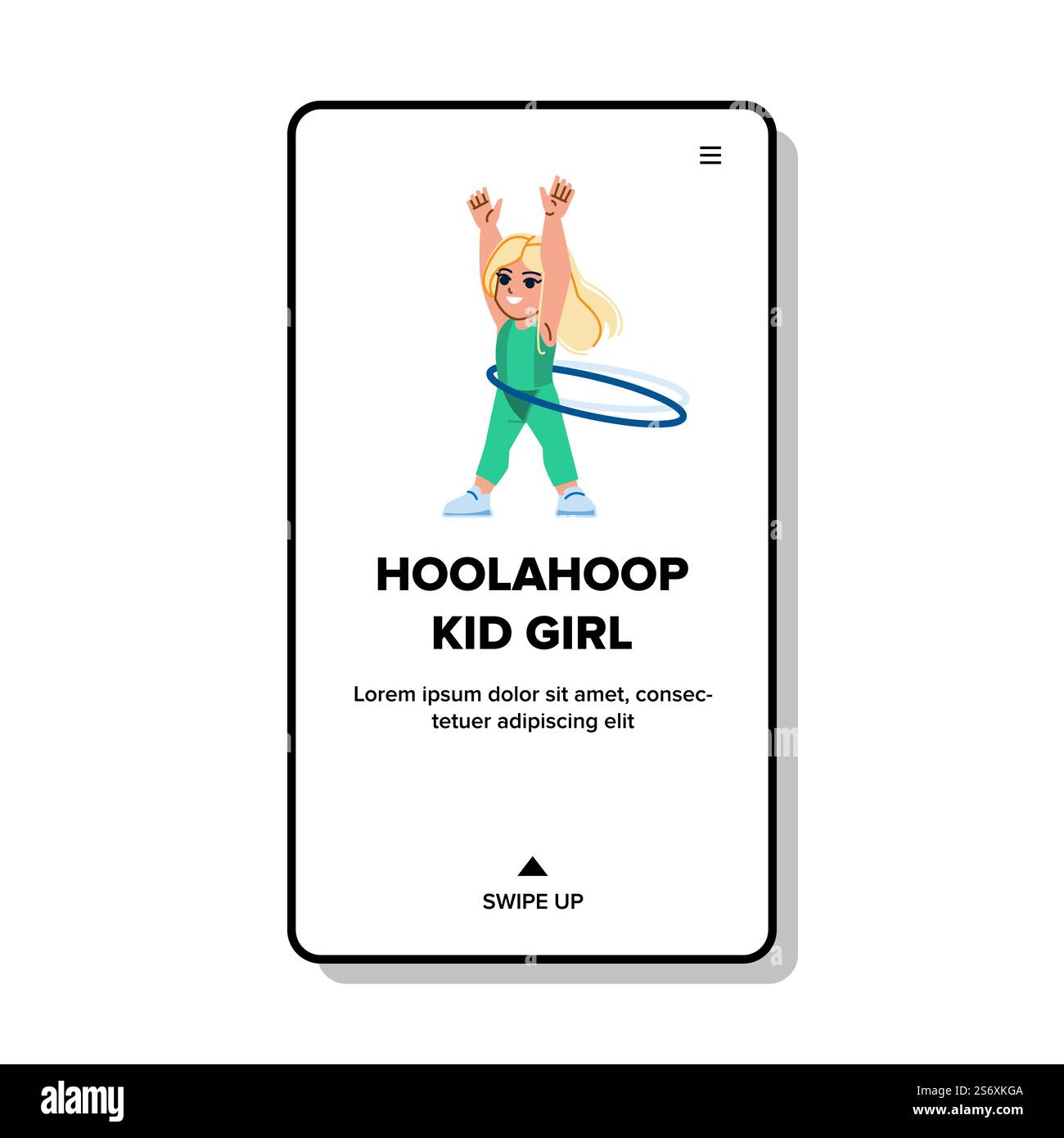 The kid slim Stock Vector Images - Alamy