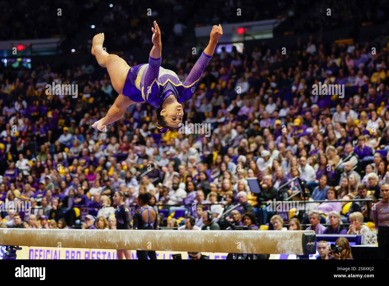 January 17, 2025: LSU Tigers Kylie Coen in action in the NCAA ...