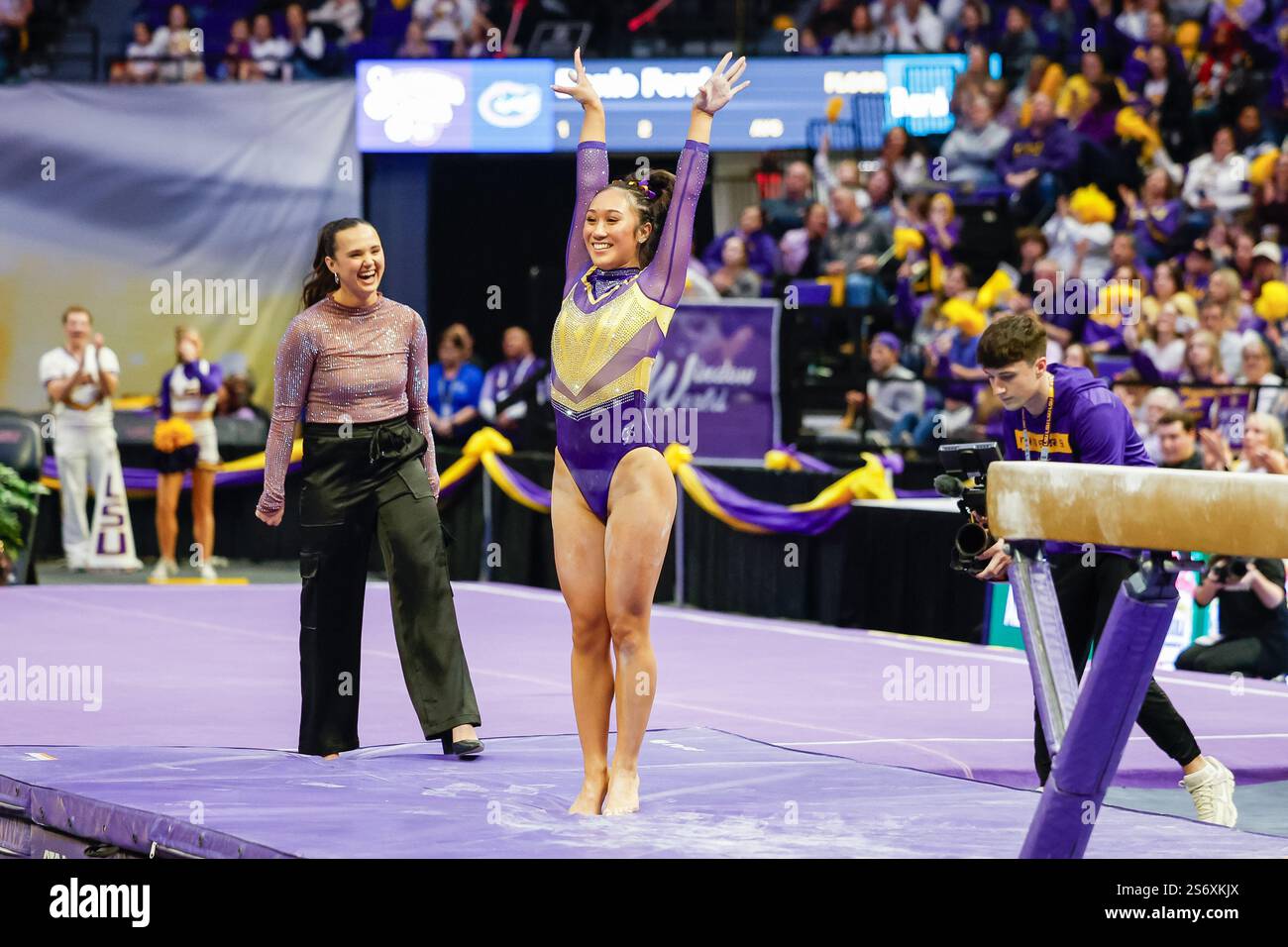 Baton Rouge, LA, USA. 17th Jan, 2025. LSU Tigers Kailin Chio in action ...