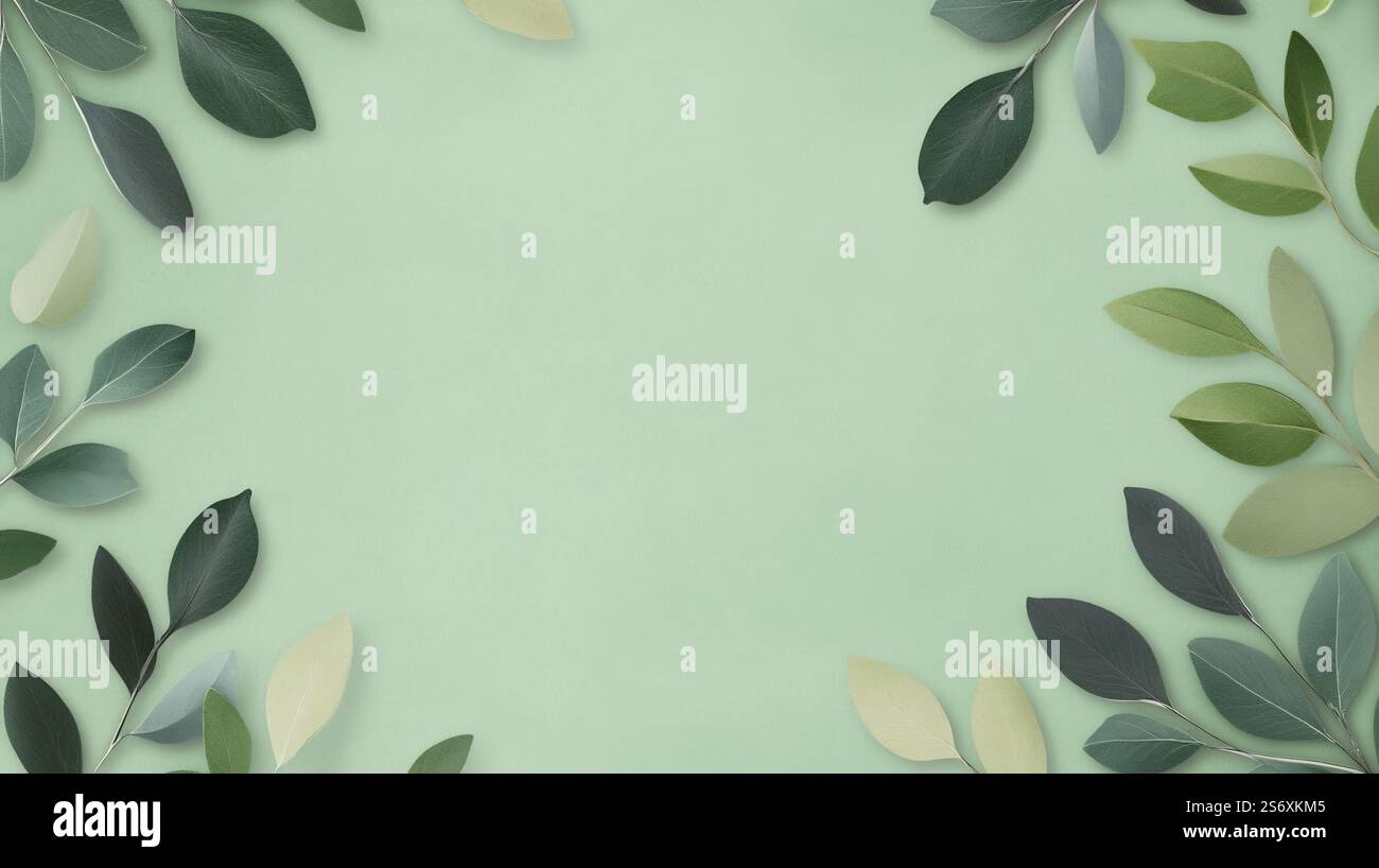 A beautiful arrangement of soft,abstract plant-inspired shapes in ...