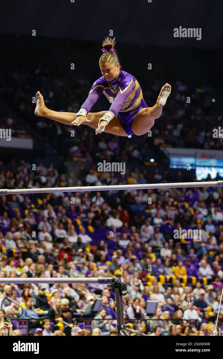 Baton Rouge, LA, USA. 17th Jan, 2025. LSU Tigers Ashley Cowan in action ...