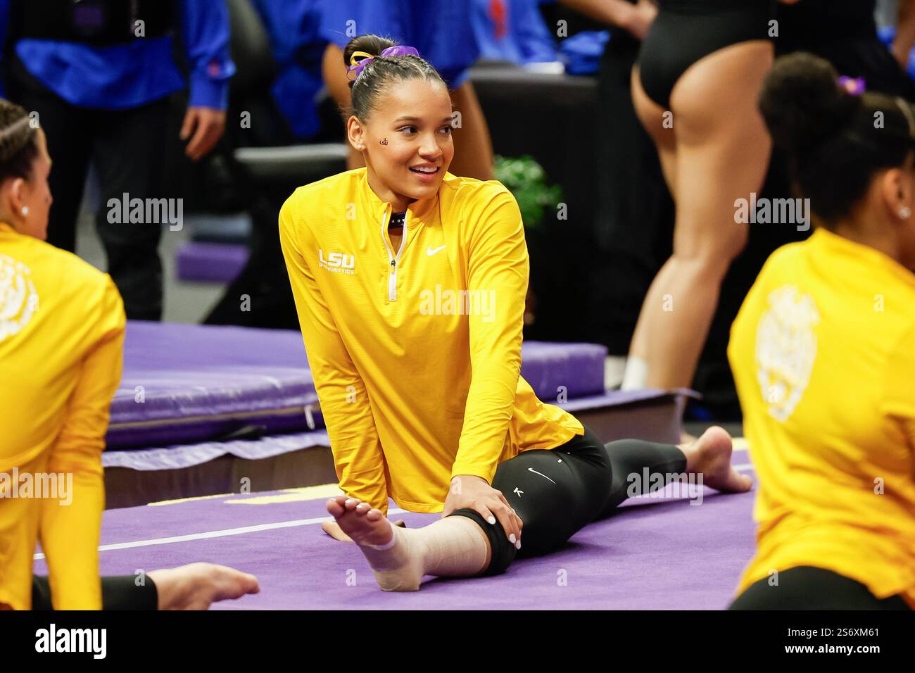 Baton Rouge, LA, USA. 17th Jan, 2025. LSU Tigers Haleigh Bryant before ...