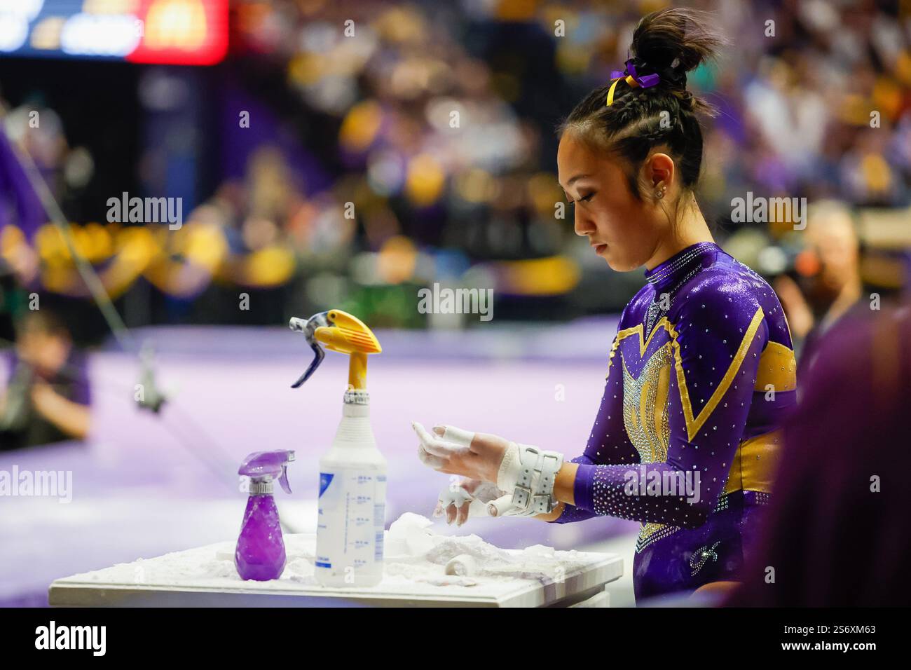 Baton Rouge, LA, USA. 17th Jan, 2025. LSU Tigers Kailin Chio in action ...