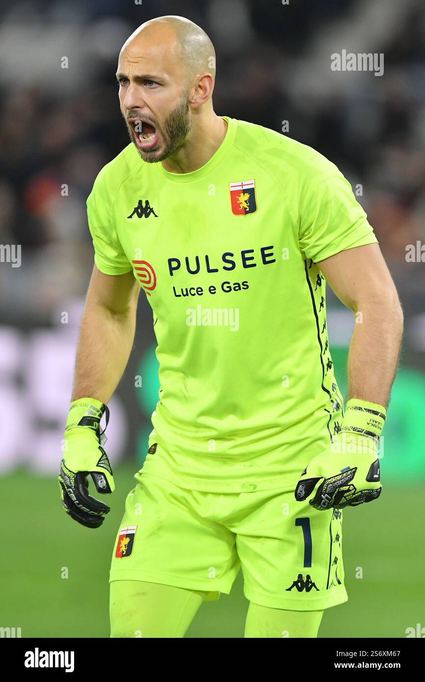 Nicola Leali of Genoa seen during the Serie A match between Roma vs Genoa at Olympic stadium ...