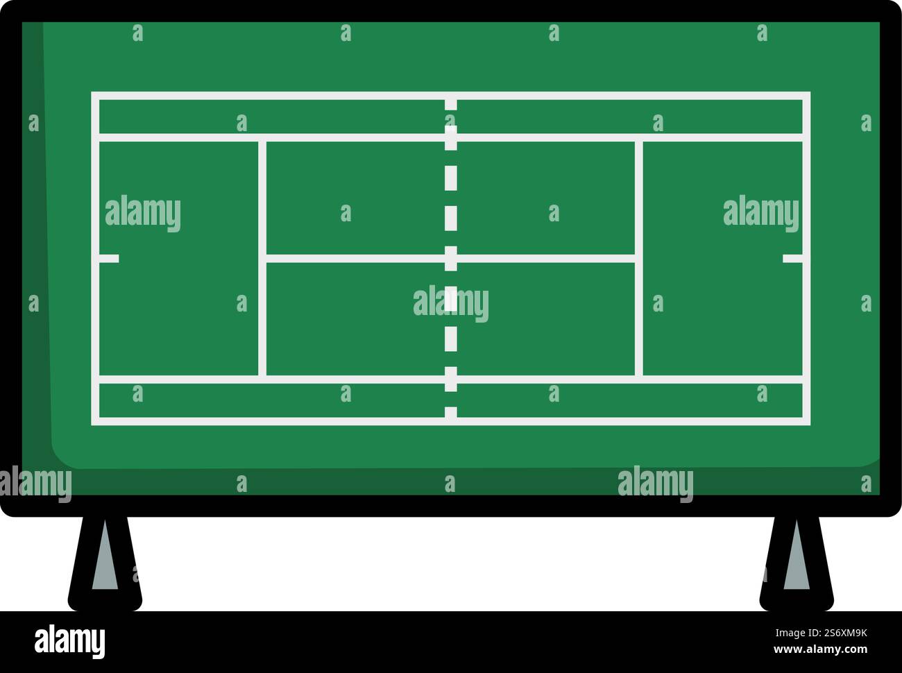 Tennis TV Translation Icon. Editable Bold Outline With Color Fill ...