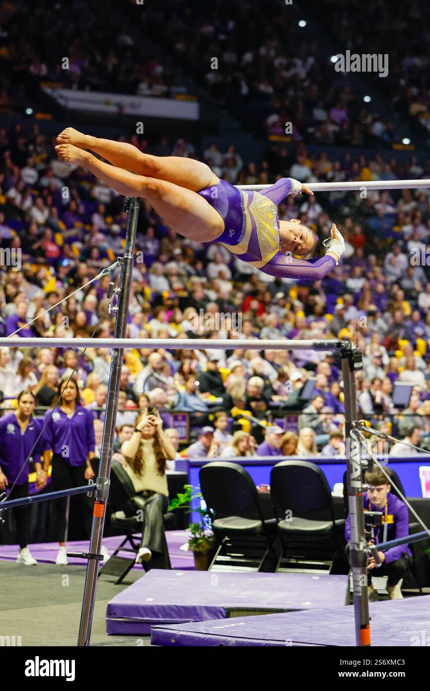 Baton Rouge, LA, USA. 17th Jan, 2025. LSU Tigers Ashley Cowan in action ...