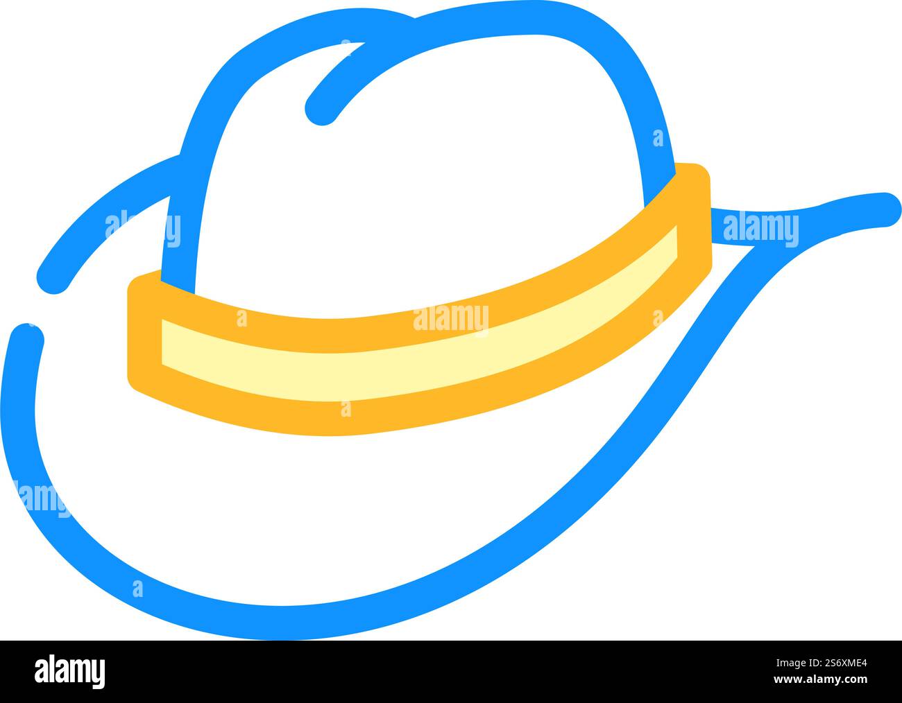 cowboy hat color icon vector. cowboy hat sign. isolated symbol ...
