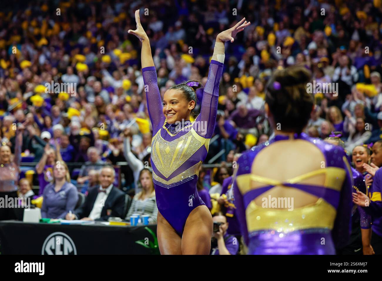 Baton Rouge, LA, USA. 17th Jan, 2025. LSU Tigers Haleigh Bryant in ...