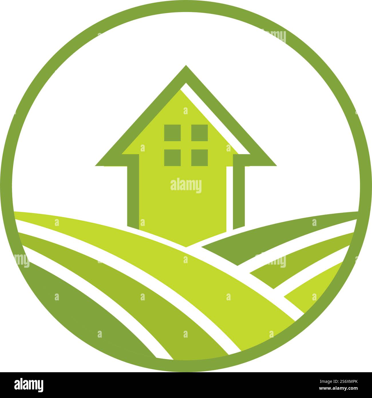 Farm house logo vector flat design Stock Vector Image & Art - Alamy