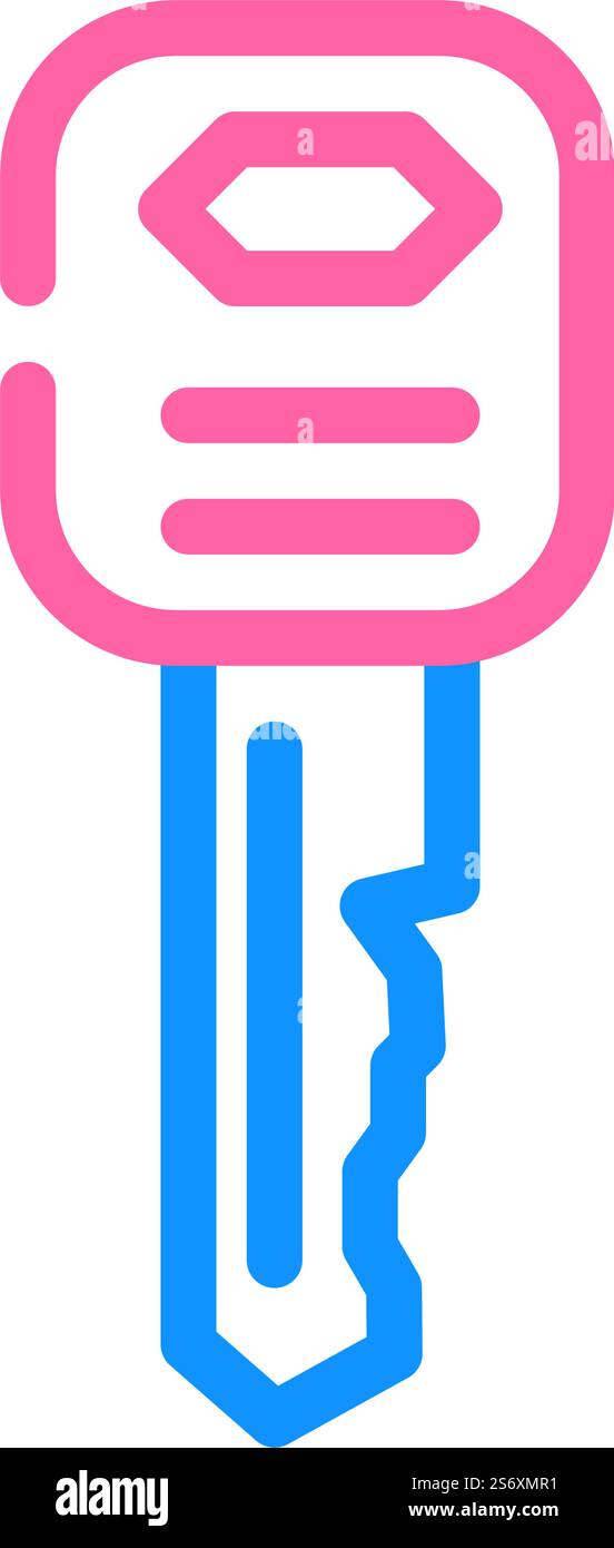 standard english key color icon vector. standard english key sign ...