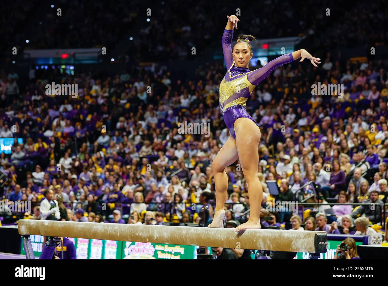 Baton Rouge, LA, USA. 17th Jan, 2025. LSU Tigers Kailin Chio in action in the NCAA gymnastics ...